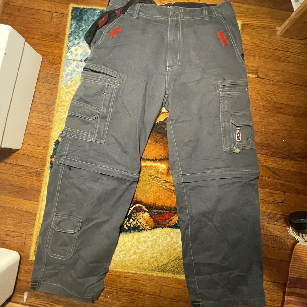 Bugle Boy vintage cargo transformer pants #vintage - Depop