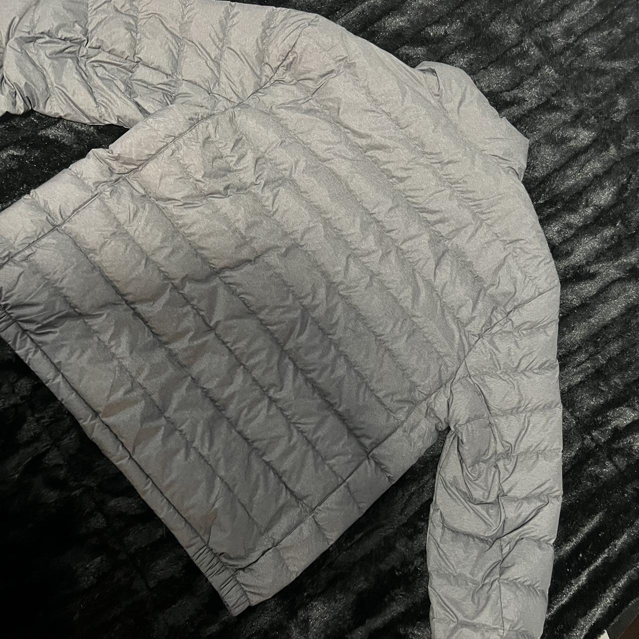 Large grey polo puffer jacket - Depop