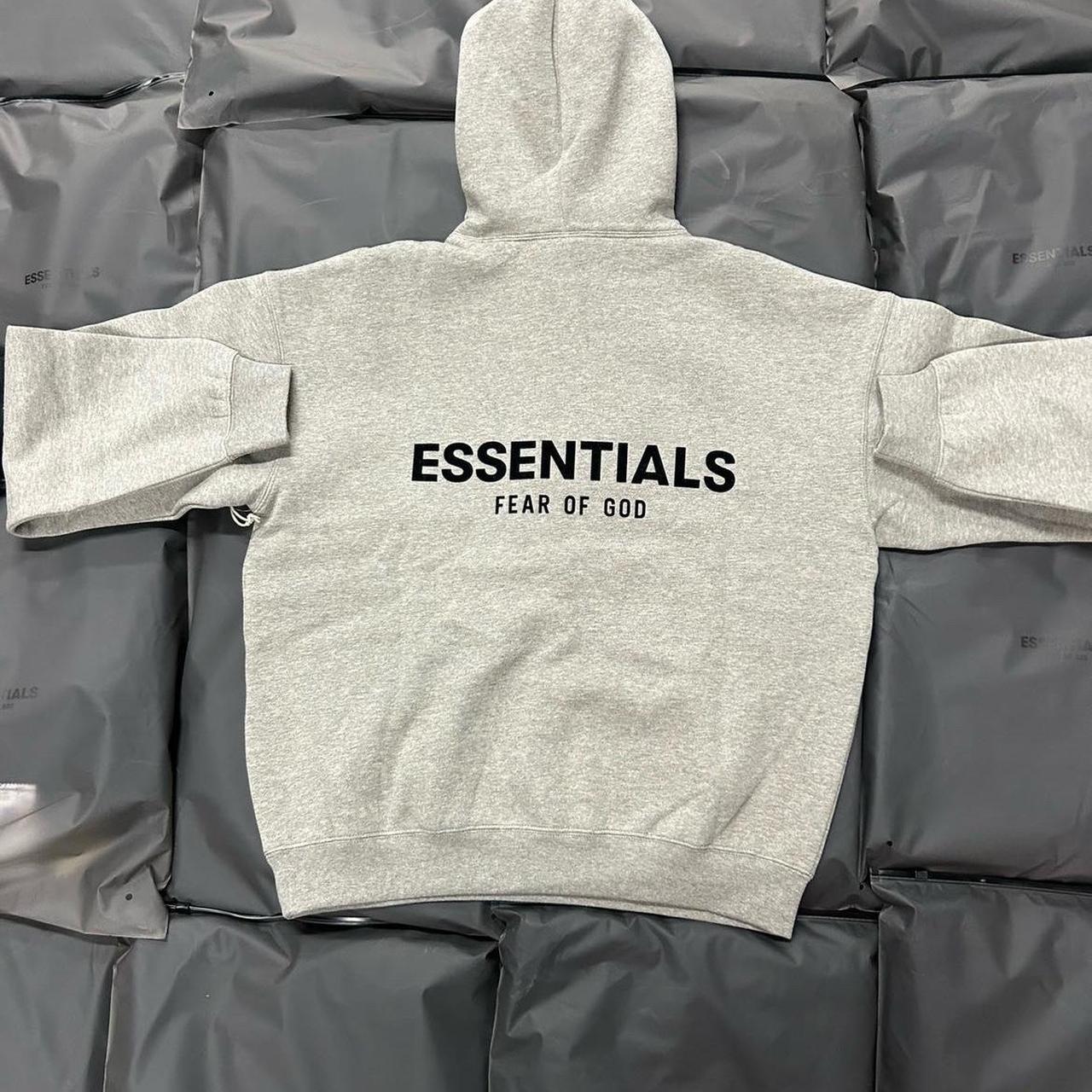 Dark Oatmeal Essentials Fear Of God Hoodie Sizes XL... | Depop