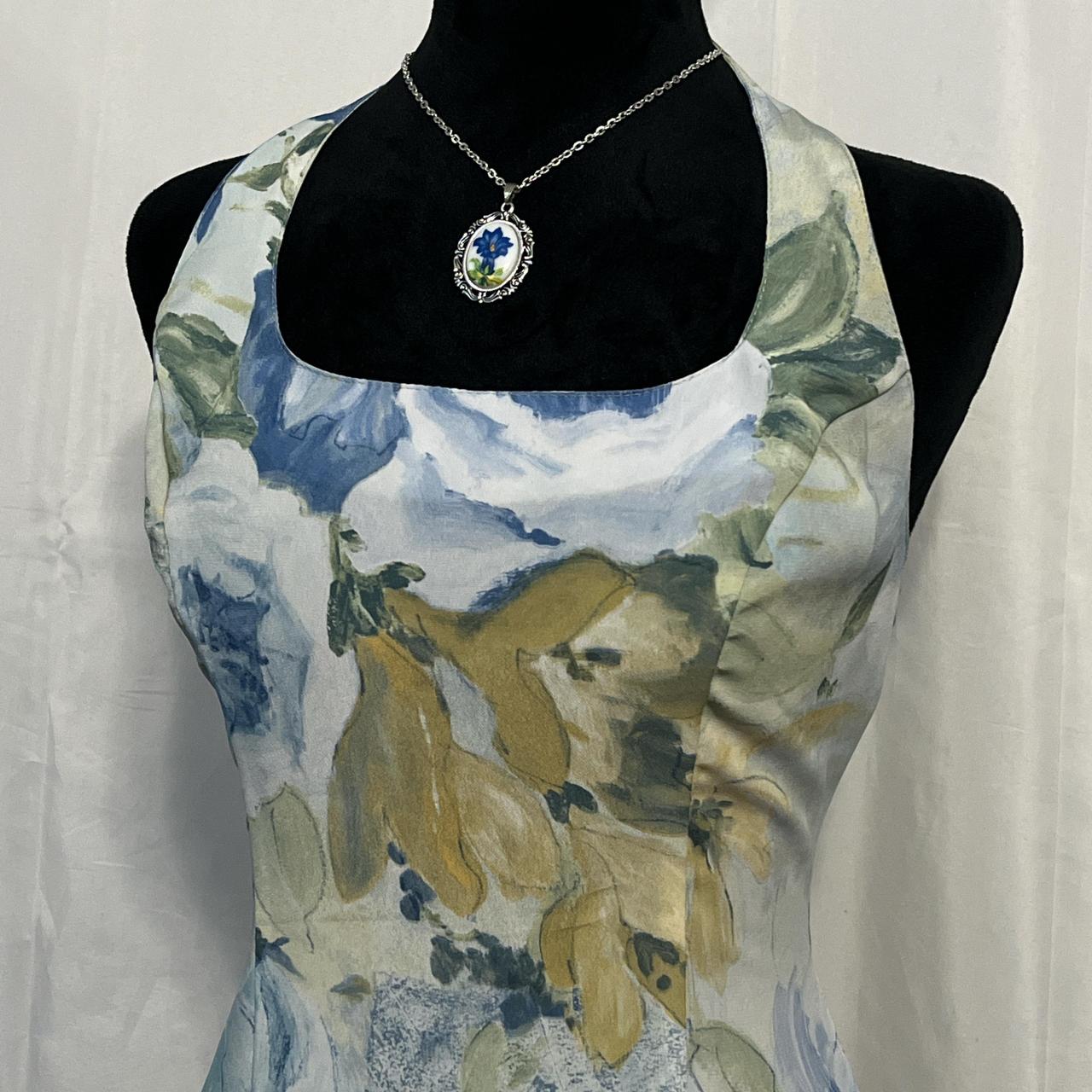 Vintage 90s Cottagecore xoxo Maxi Dress •90s floral... - Depop