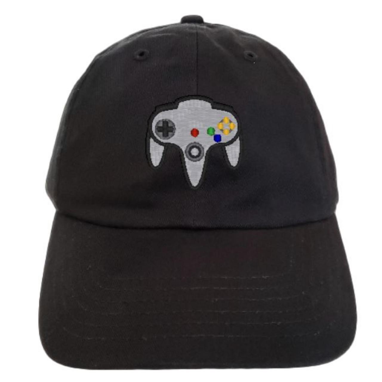 N64 Controller Hat Polo style 6-panel hat with... - Depop