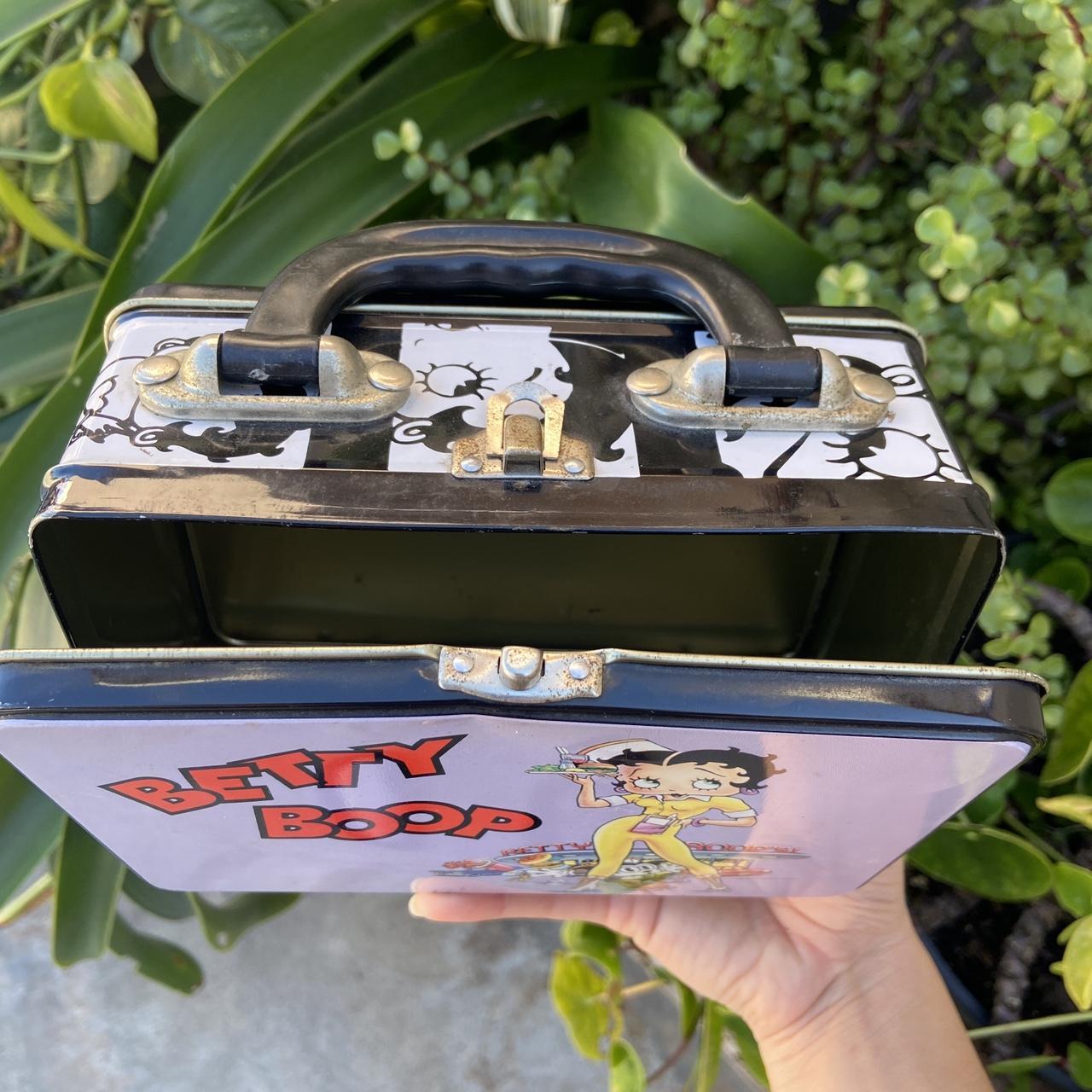 Vintage dead stock 90’s Betty boop metal tin lunch... - Depop