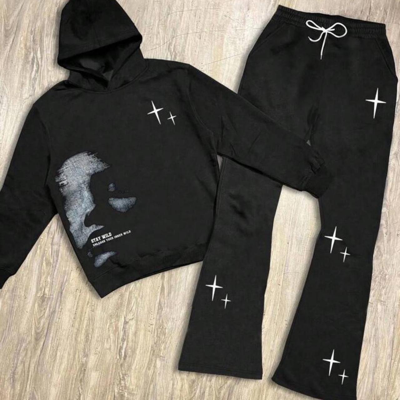 Manfinity EMRG Men's Casual Letter Printed Hoodie... - Depop