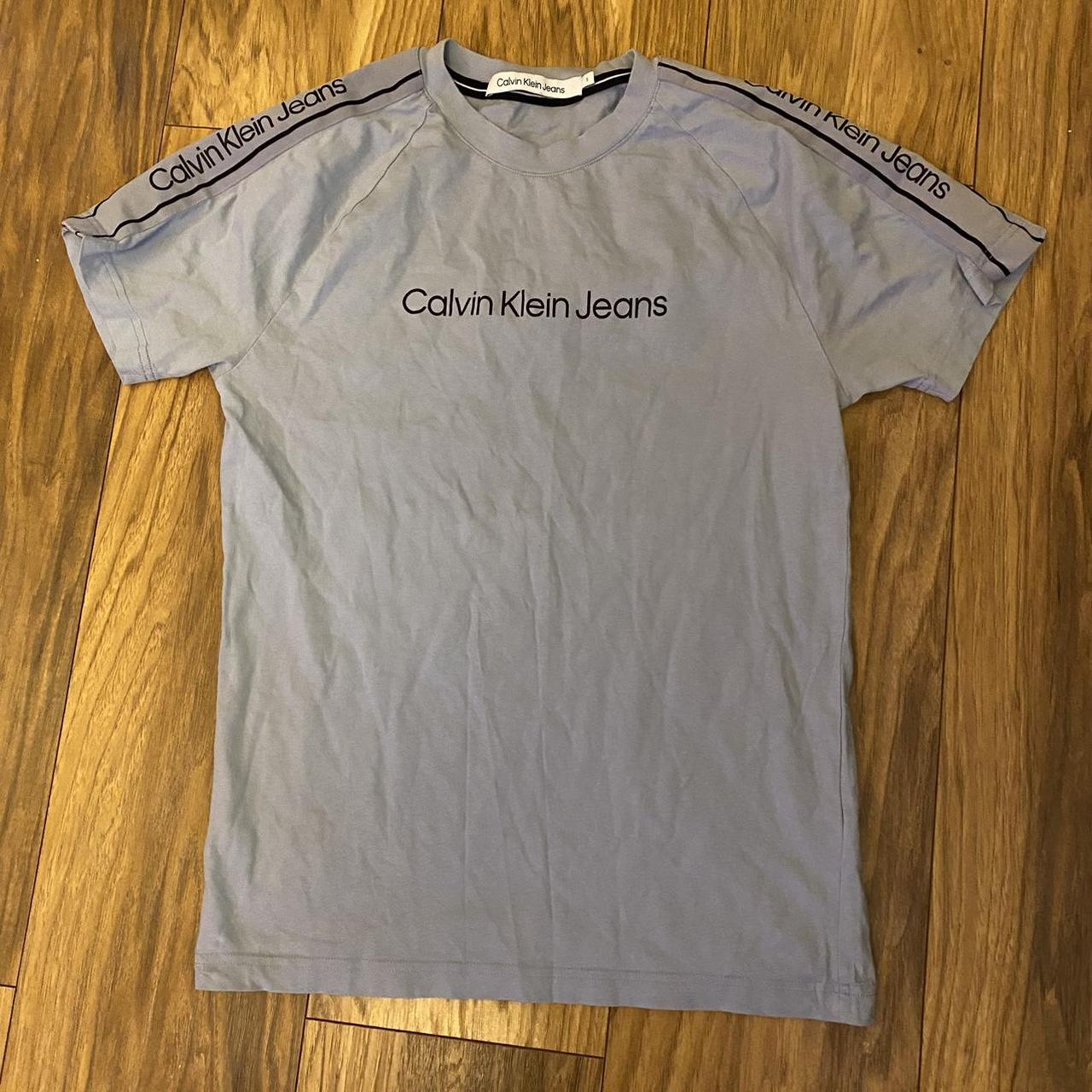 Calvin Kline T-shirt size small pit to pit 17.5... - Depop