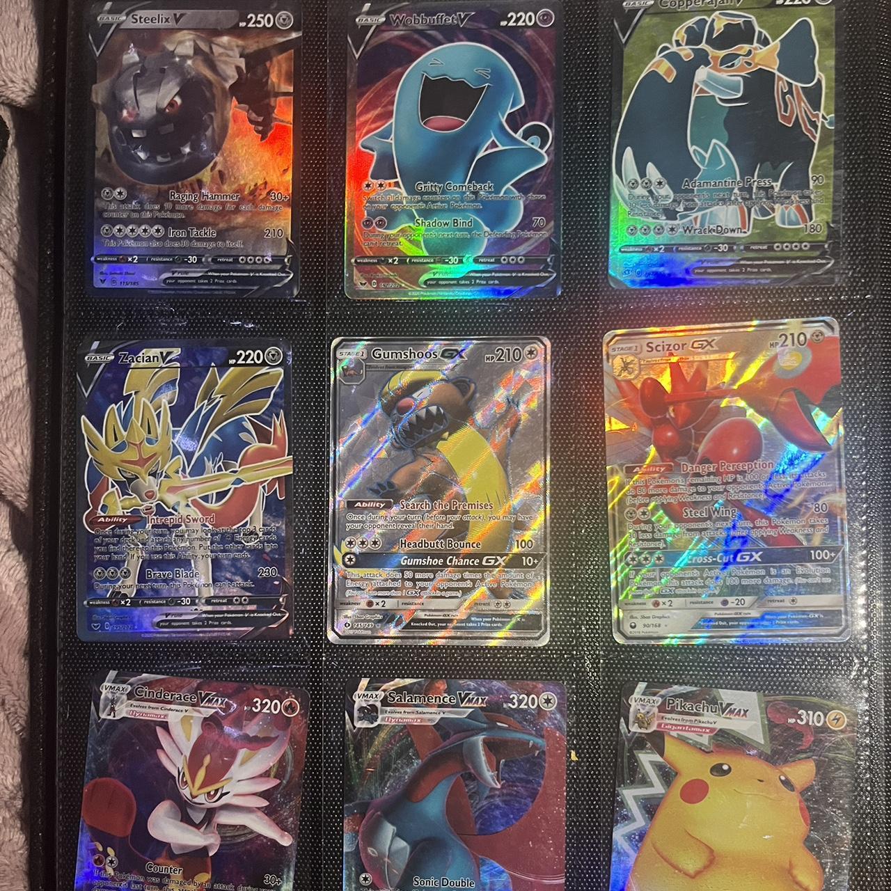 pokemon cards!! Vmax, Gx,Ex, V, 9 cards for 45... - Depop