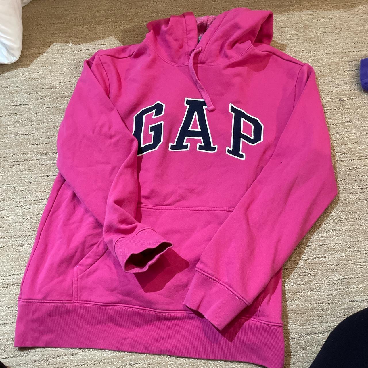 pink gap hoodie worn a few times and in PERF... - Depop