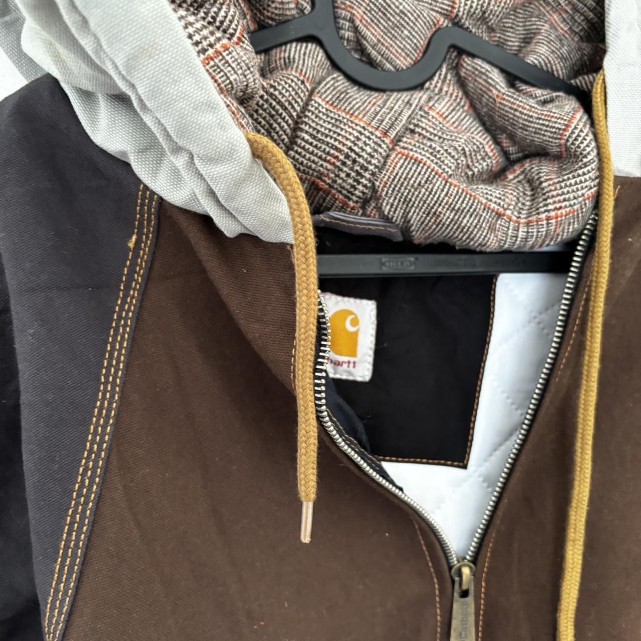 Carhartt Rework Bomber Jacket Size XL - Hood -... - Depop