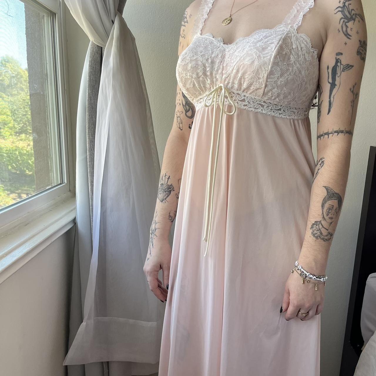 Vintage 1960s Olga First Lady of Under-Fashions pink... - Depop