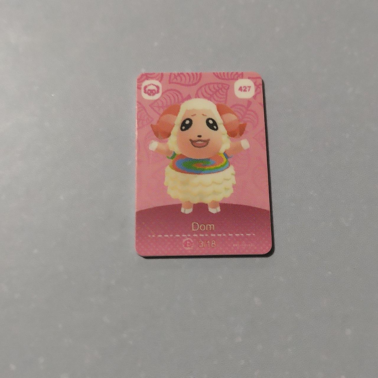 Dom Animal Crossing 1" amiibo card - Depop