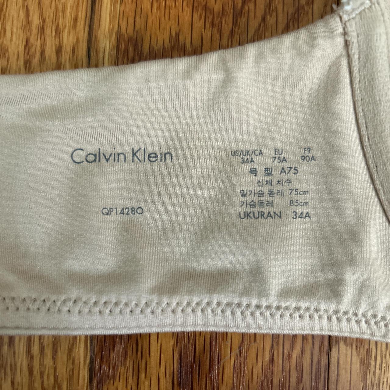Calvin Klein nude push up bra worn a bunch but in... - Depop
