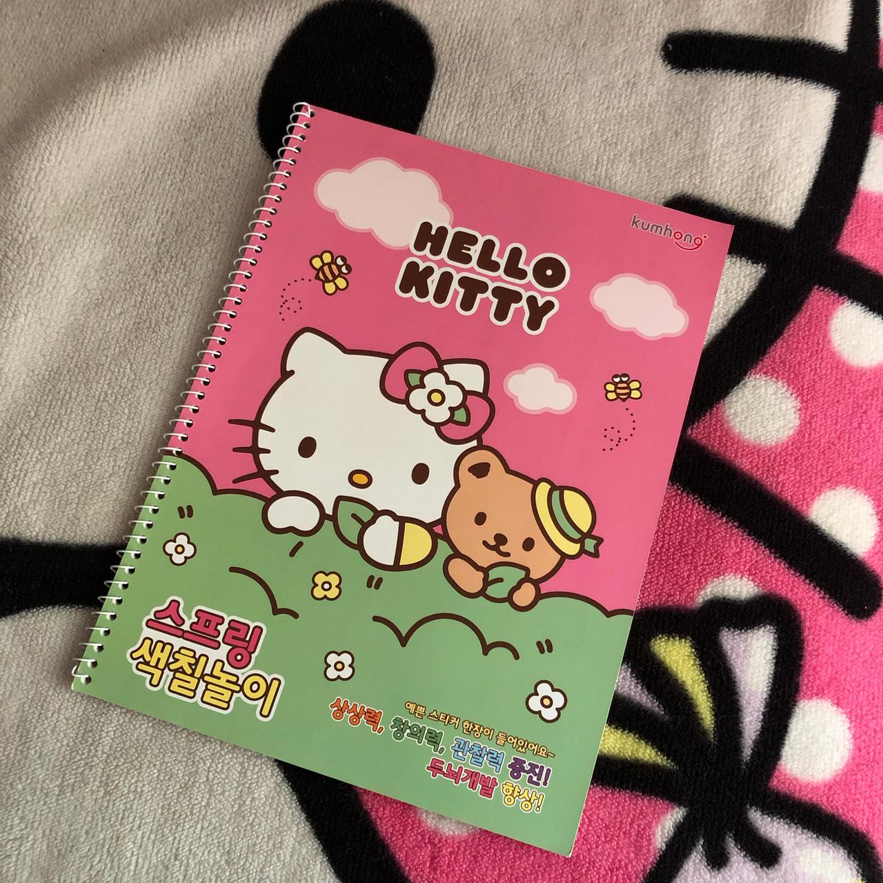 cute hello kitty book! only has one paged used... - Depop