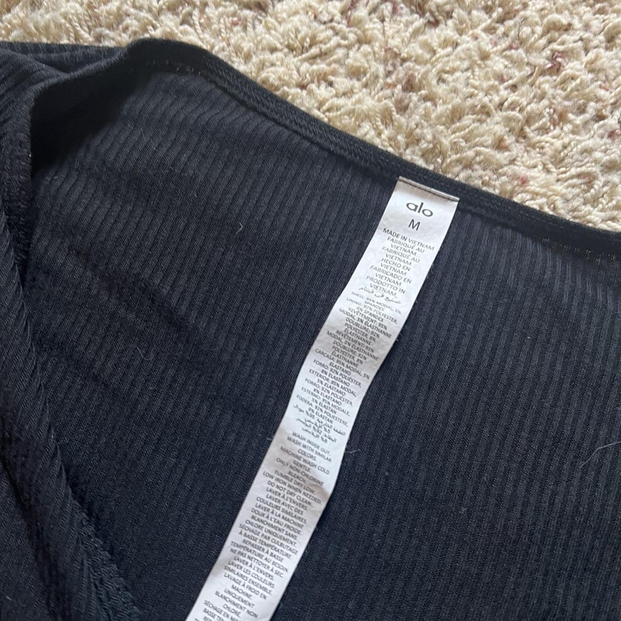 ALO YOGA ribbed knot front top - GREAT condition,... - Depop