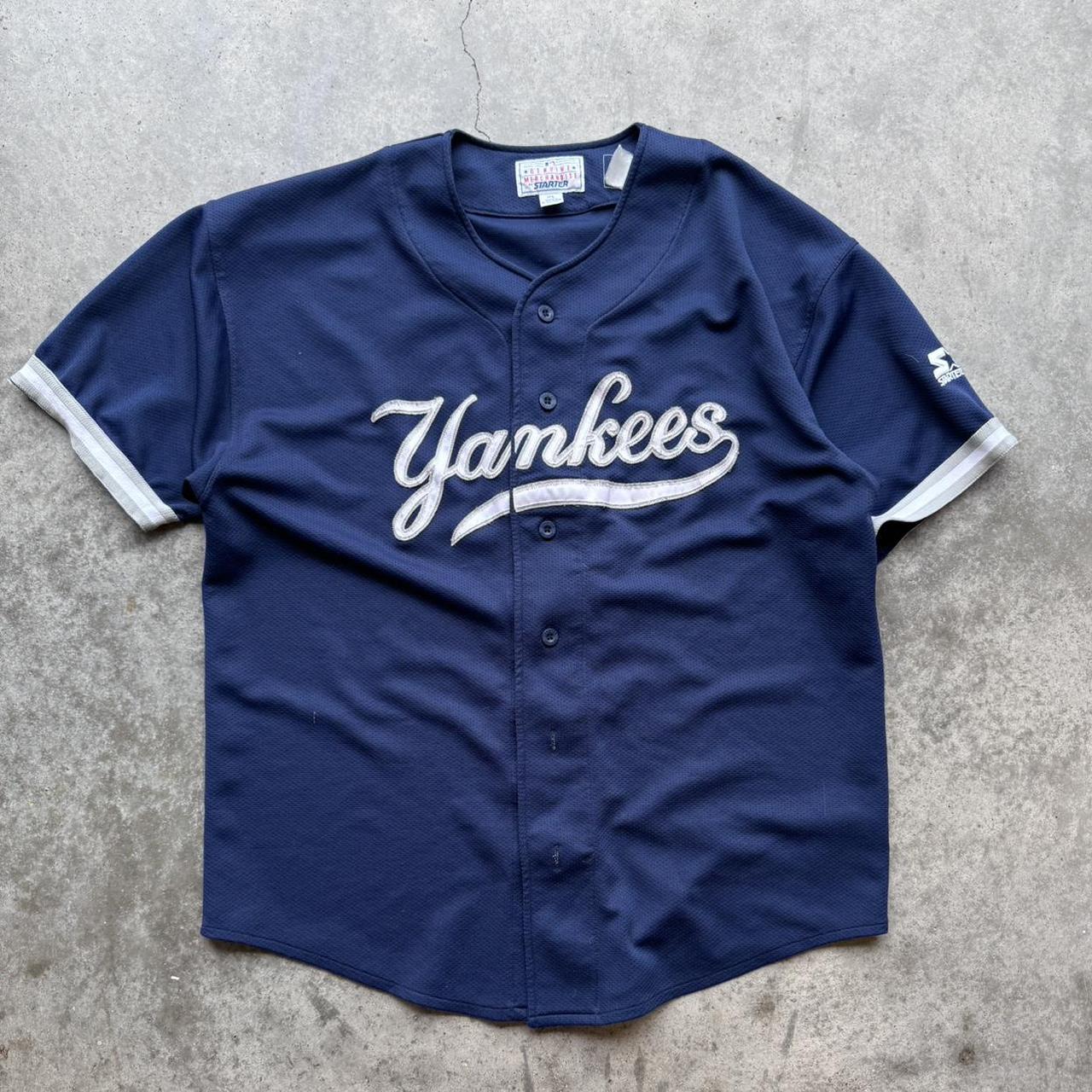 Vintage 90s New York Yankees starter Derek Jeter... | Depop