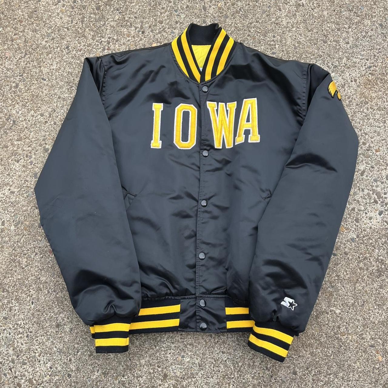 RARE Vintage made in USA Iowa starter jacket Tagged... - Depop