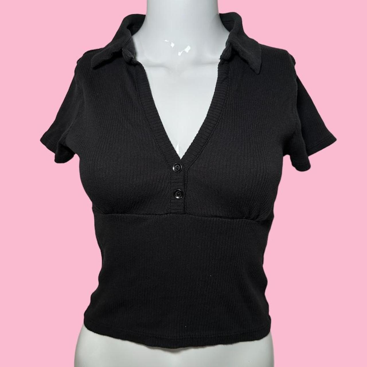 Y2K collar button up Such a cute top with collar &... - Depop