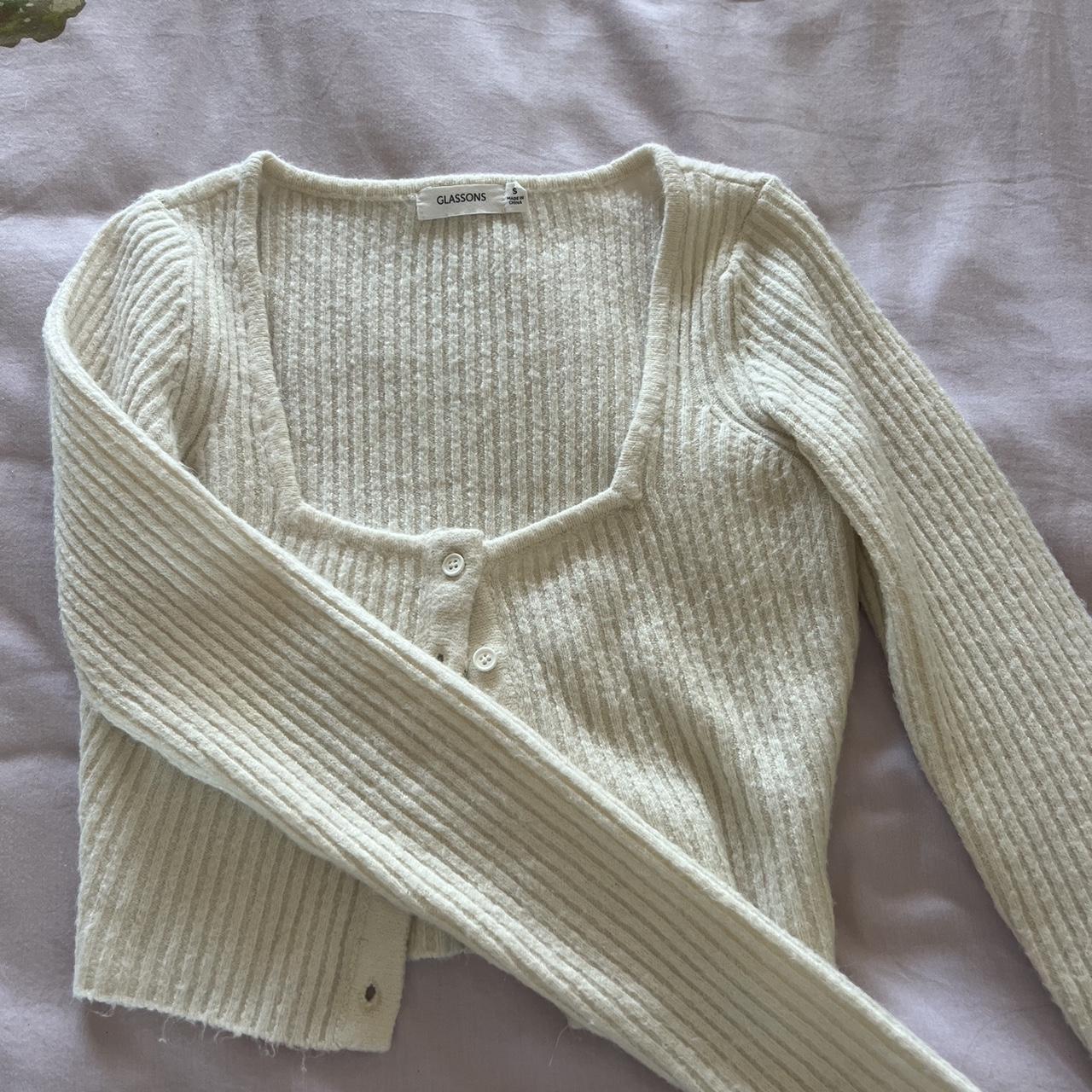 Glassons small knit crop - Depop