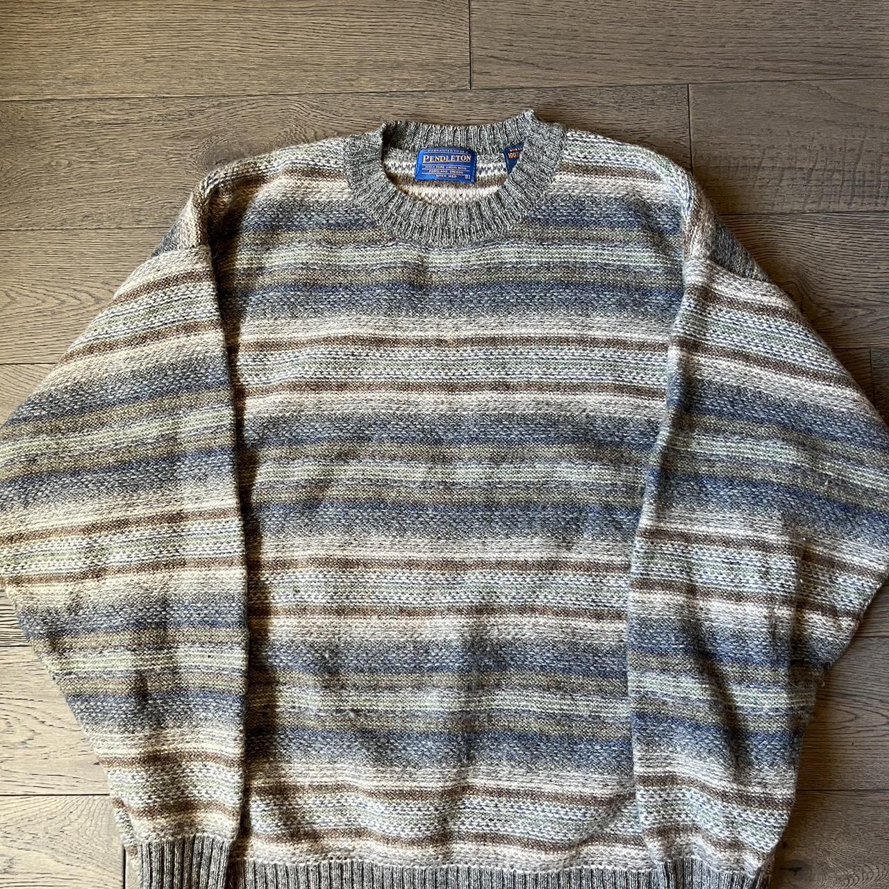 Pendleton Wool Sweater Large L 100% Virgin Wool ... - Depop