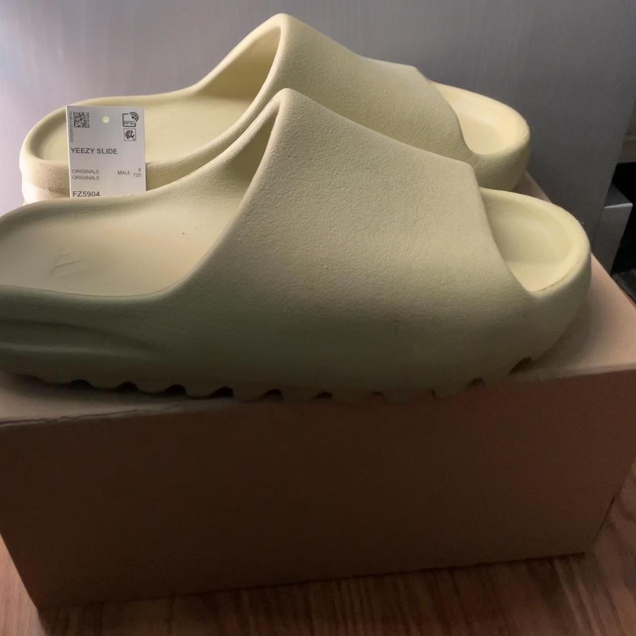Yeezy Adidas Slides. Resin. Authentic, comes with... - Depop