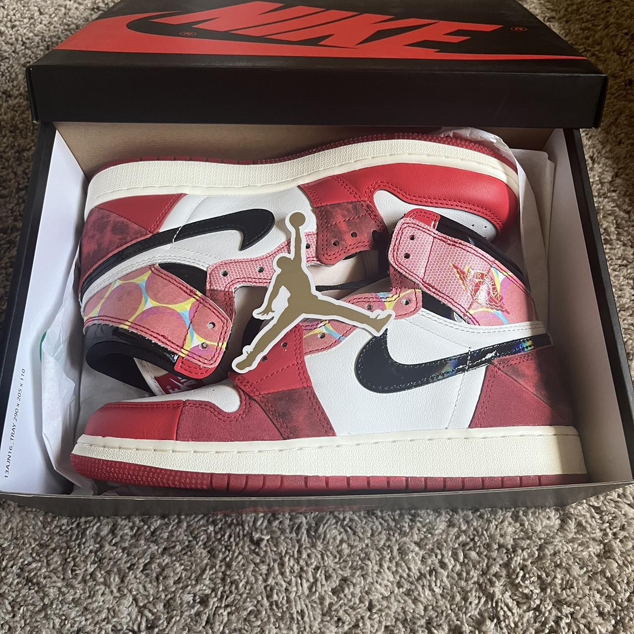 Air Jordan 1 “spider man” Sz 7y Brand new Authentic... - Depop