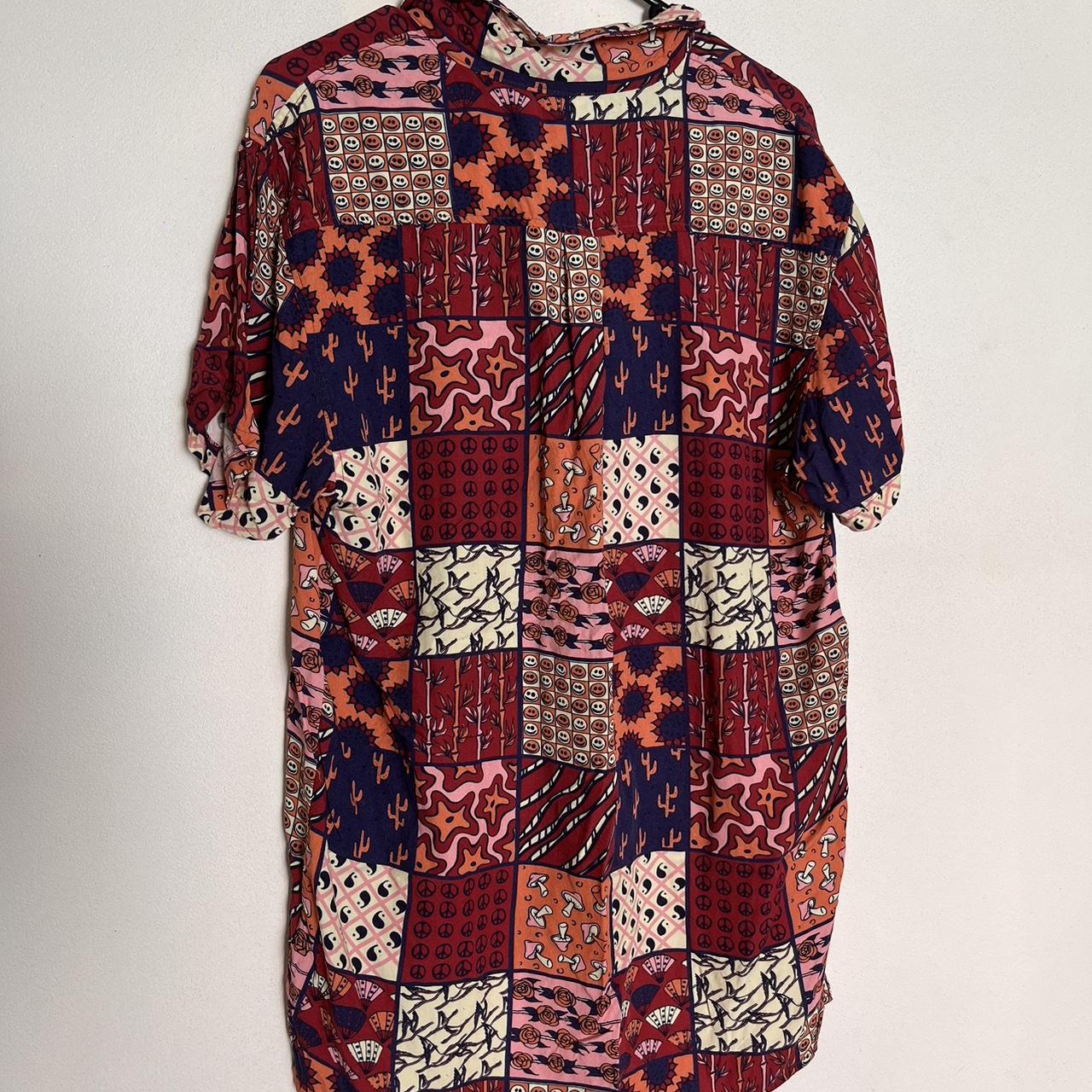 Absent multi coloured short sleeved... - Depop