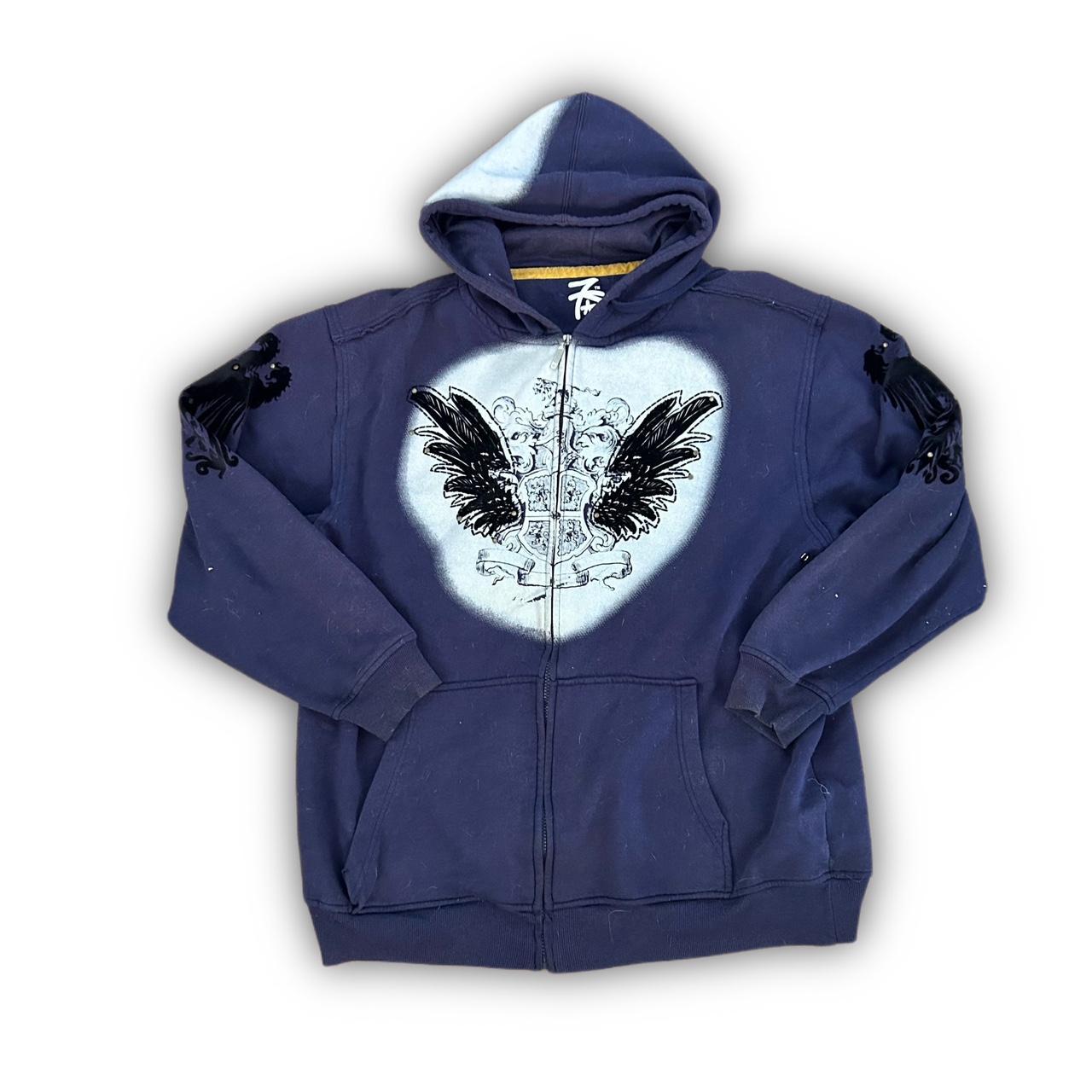 Sick unique Japanese brand dark navy blue mall goth... - Depop