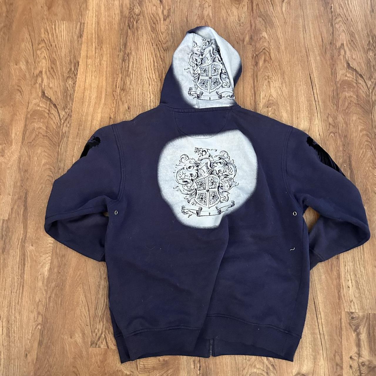 Sick unique Japanese brand dark navy blue mall goth... - Depop