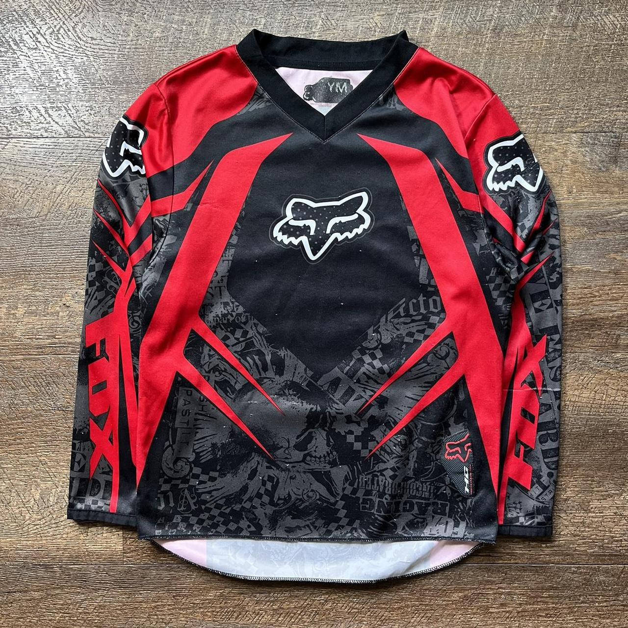 Fox Racing Motocross Jersey 🦊 YOUTH MEDIUM FITS... - Depop