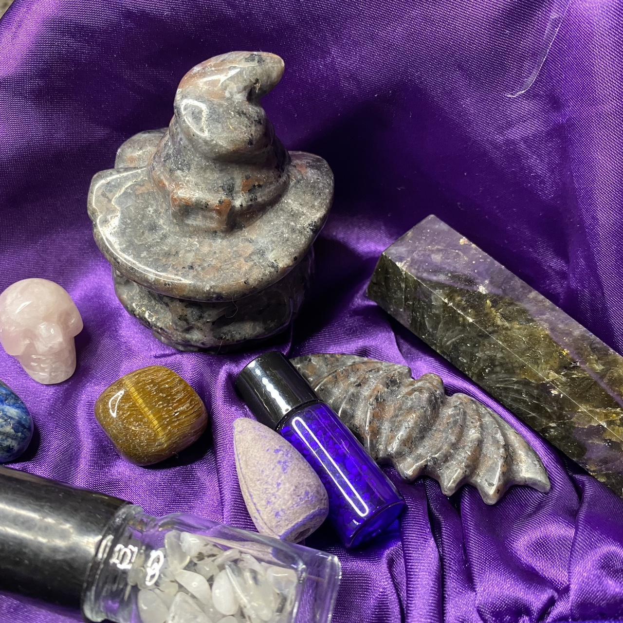Halloween themed crystal bundle #crystals... - Depop