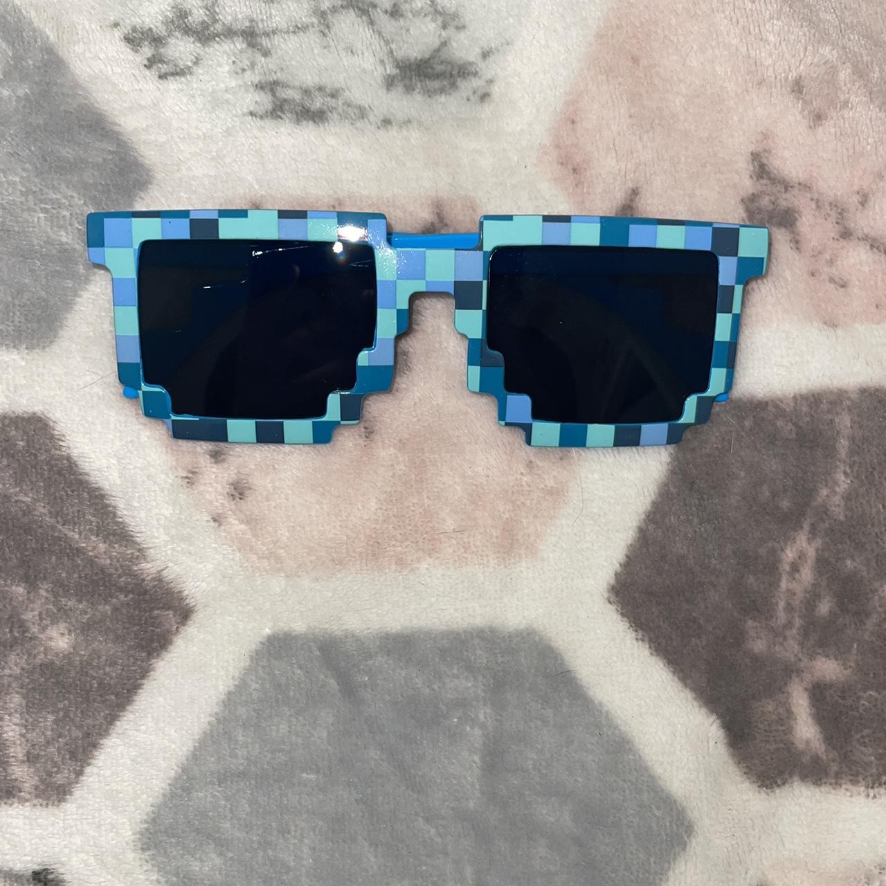 Scene styled Minecraft glasses Sold in pairs Message... - Depop