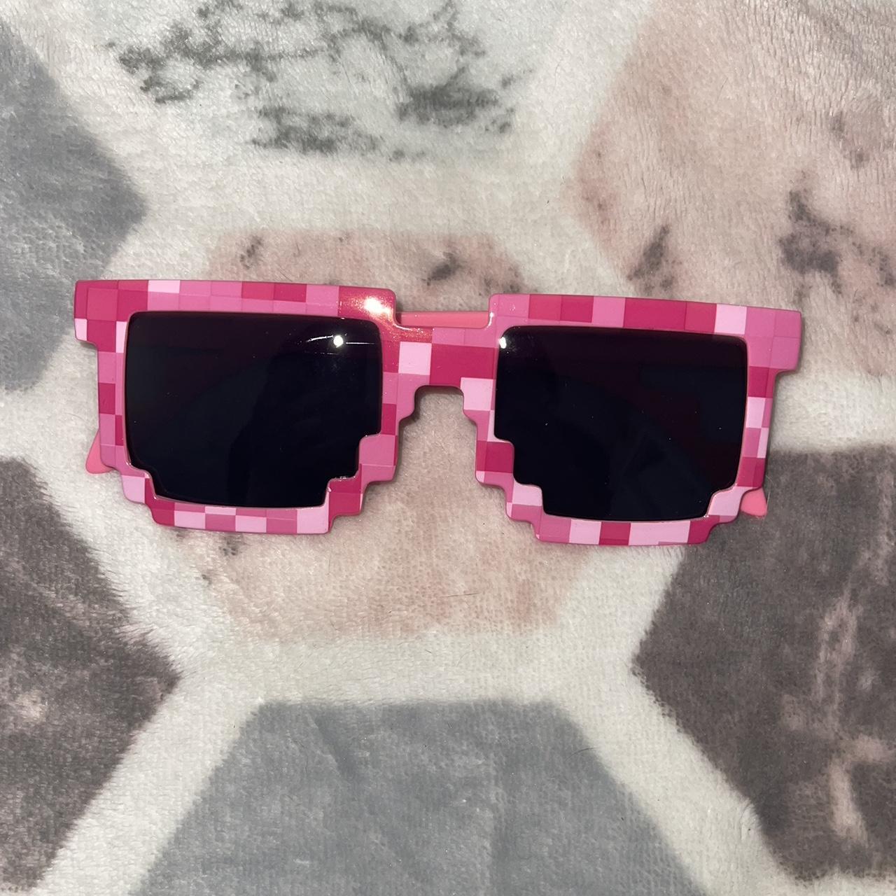 Scene styled Minecraft glasses Sold in pairs Message... - Depop
