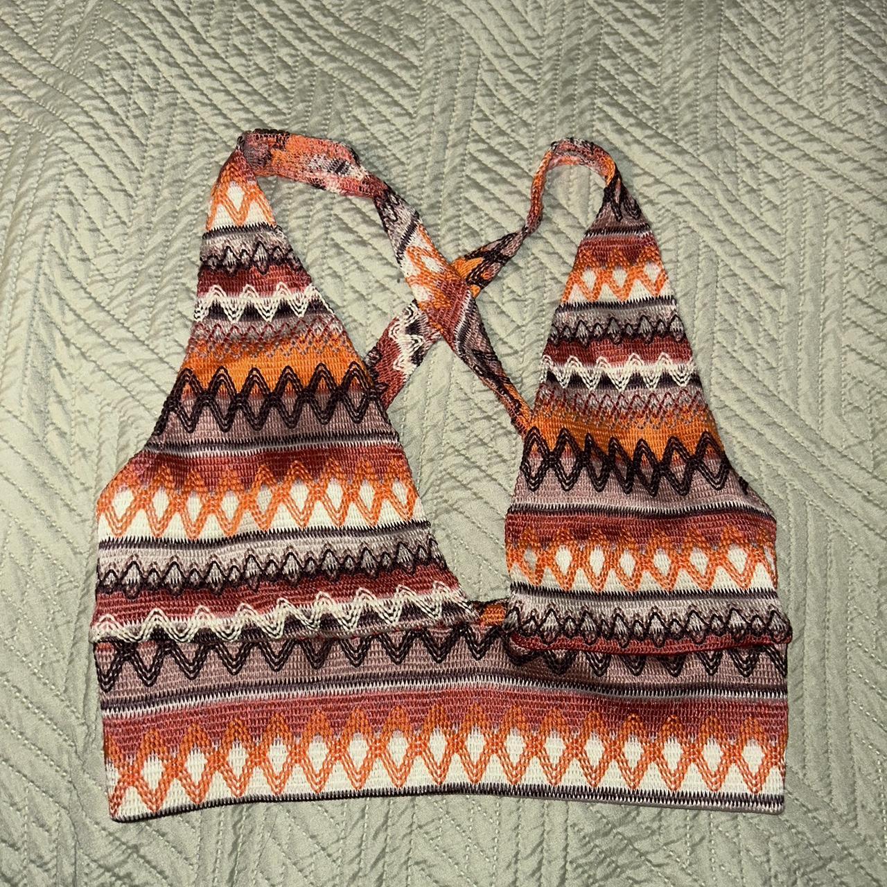 bralette style crop top super comfy in perfect... - Depop