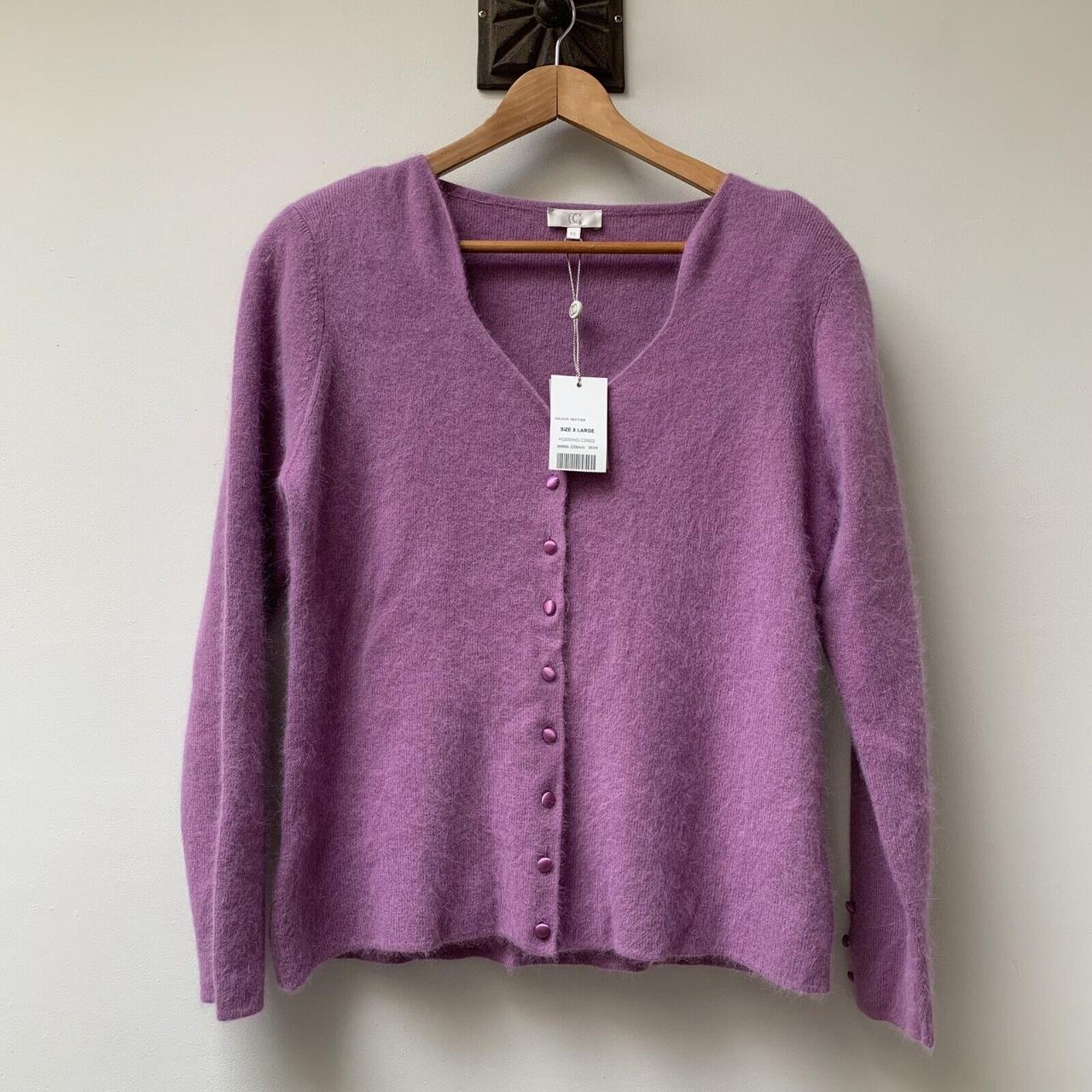 Country Casuals Angora Blend Cardigan Heather /... - Depop