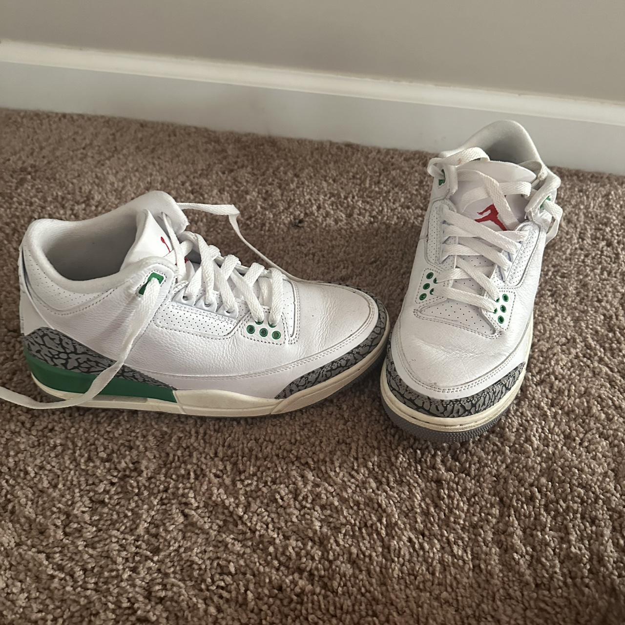 Lucky green jordan 3s Men’s 5.5, wmns 7 #jordans... | Depop