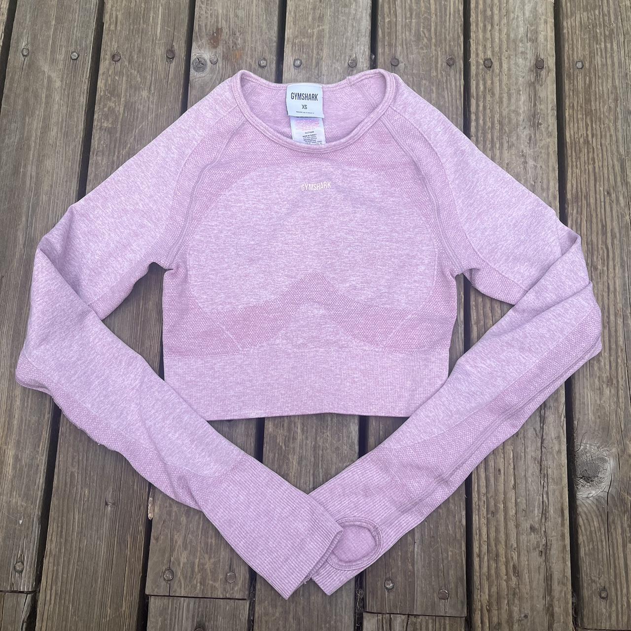 Pink Purple Gymshark athletic longsleeve! - Depop... - Depop