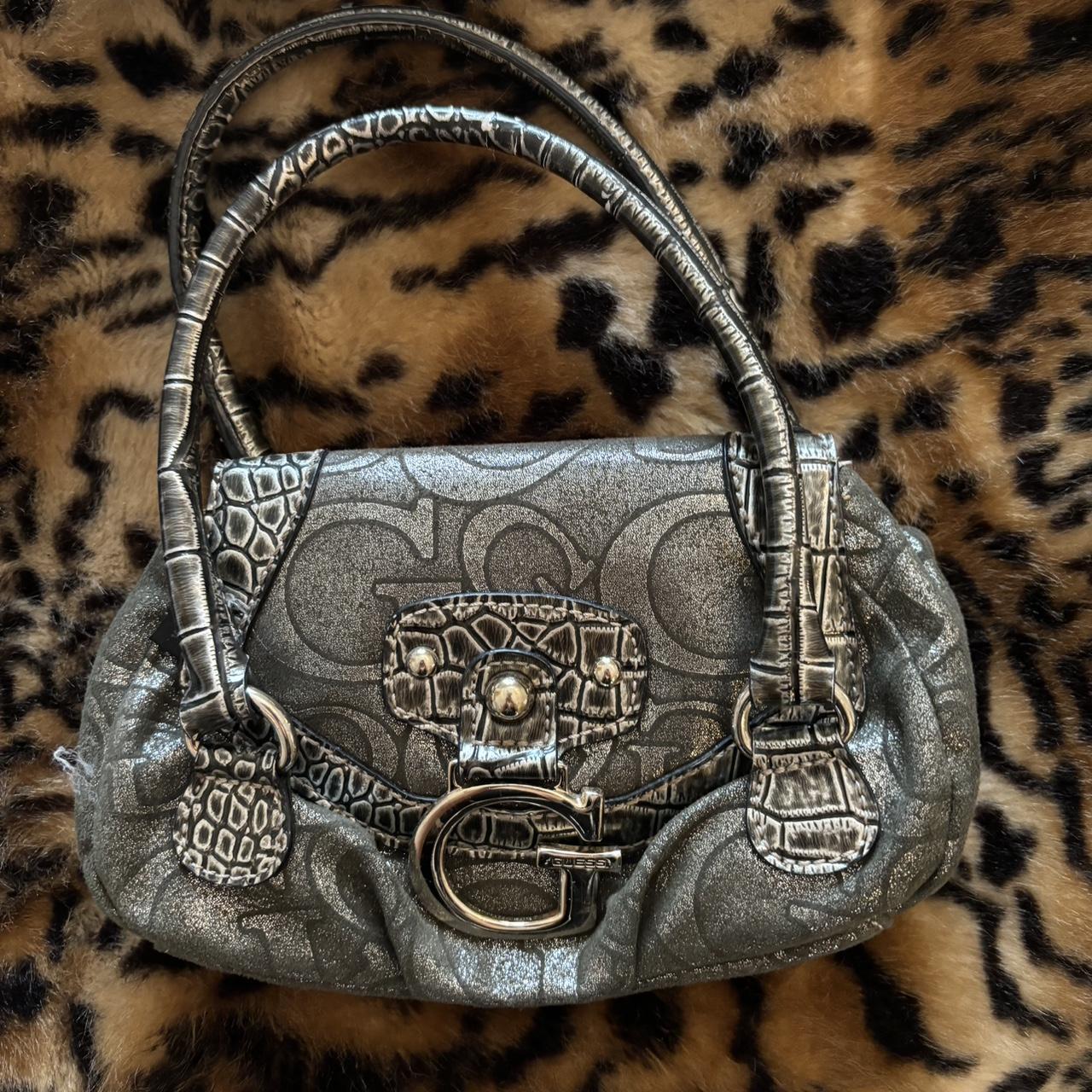 Vintage mini GUESS silver bag in original packaging... - Depop