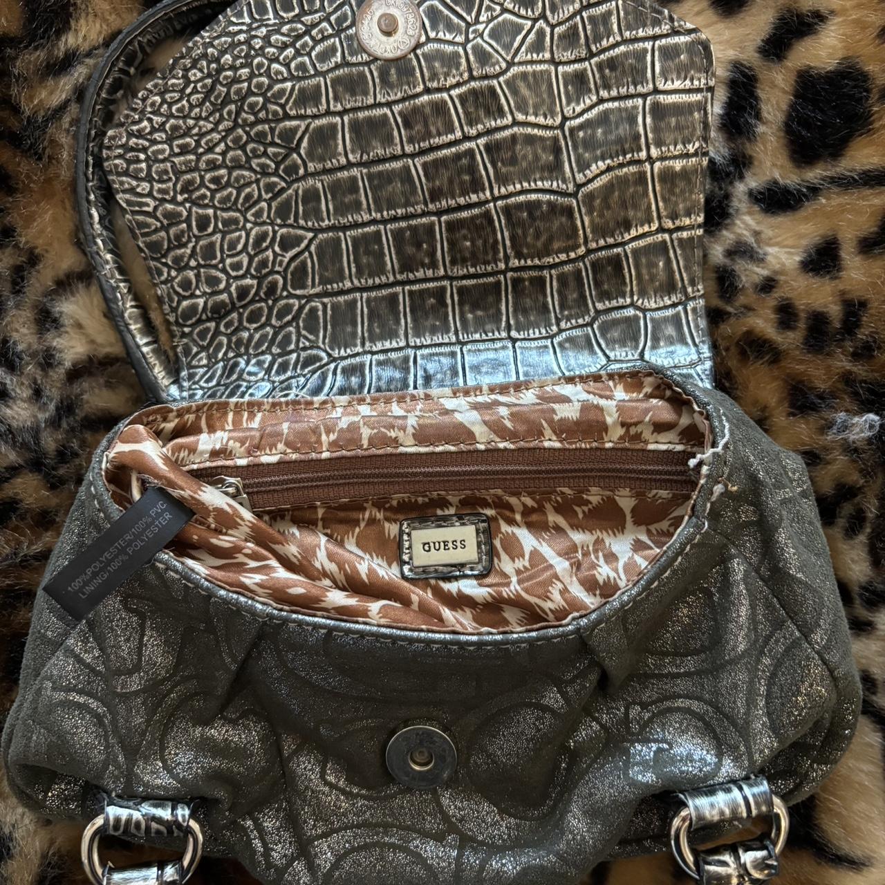 Vintage mini GUESS silver bag in original packaging... - Depop