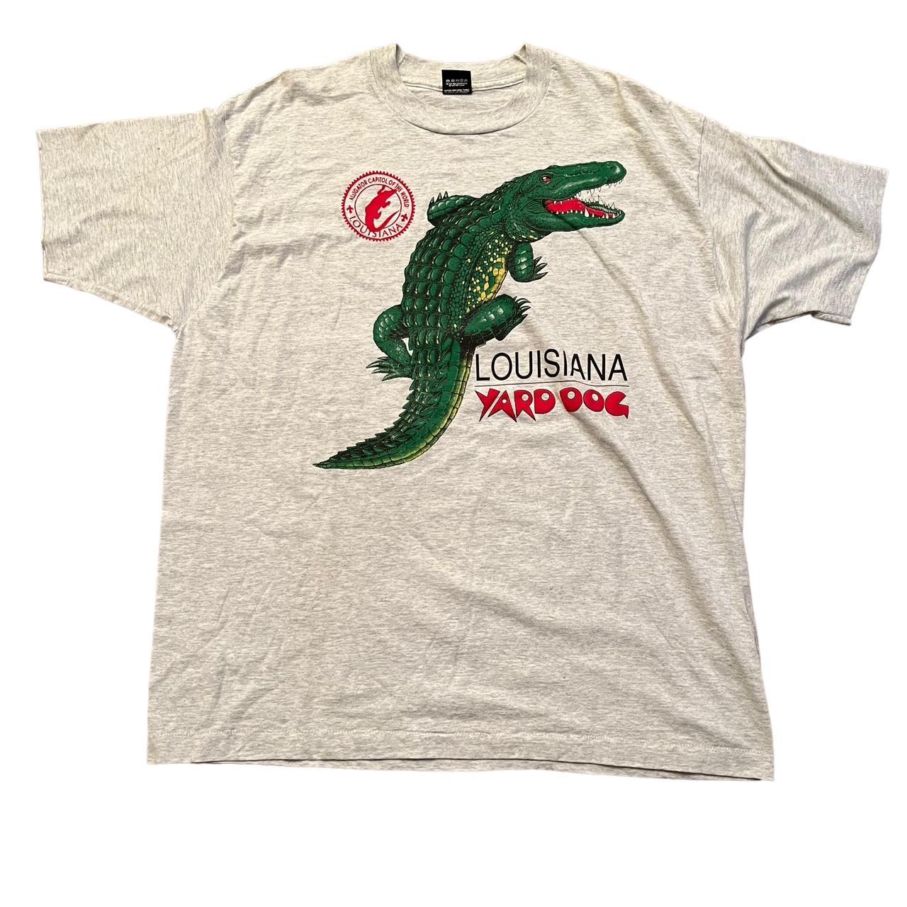 Louisiana Yard Dog Crocodile Tee #tourist #animal... - Depop