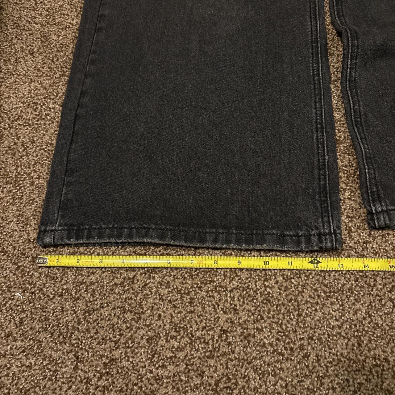 y2k/2000s baggy wide leg faded black skater... | Depop