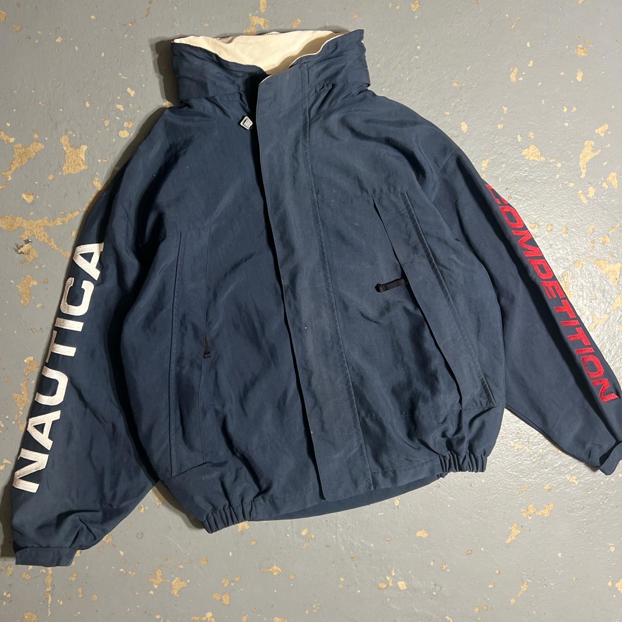 Vintage 90s Nautica Competition Windbreaker... - Depop