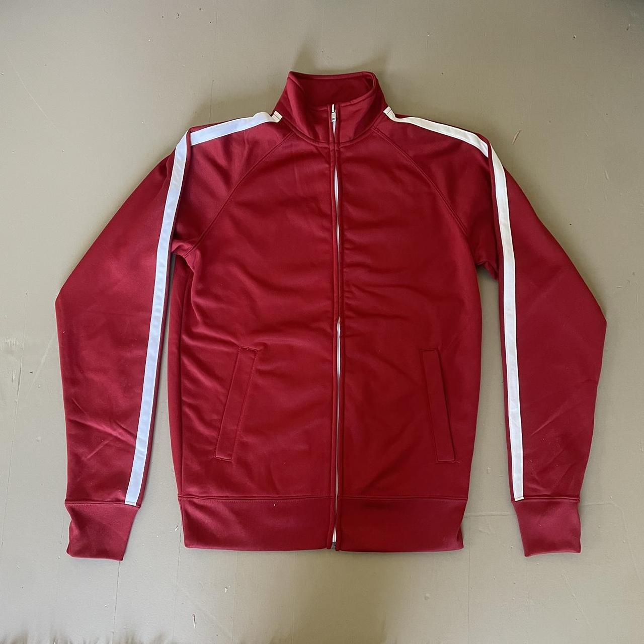 Red sweat jacket 📐:XS - Depop