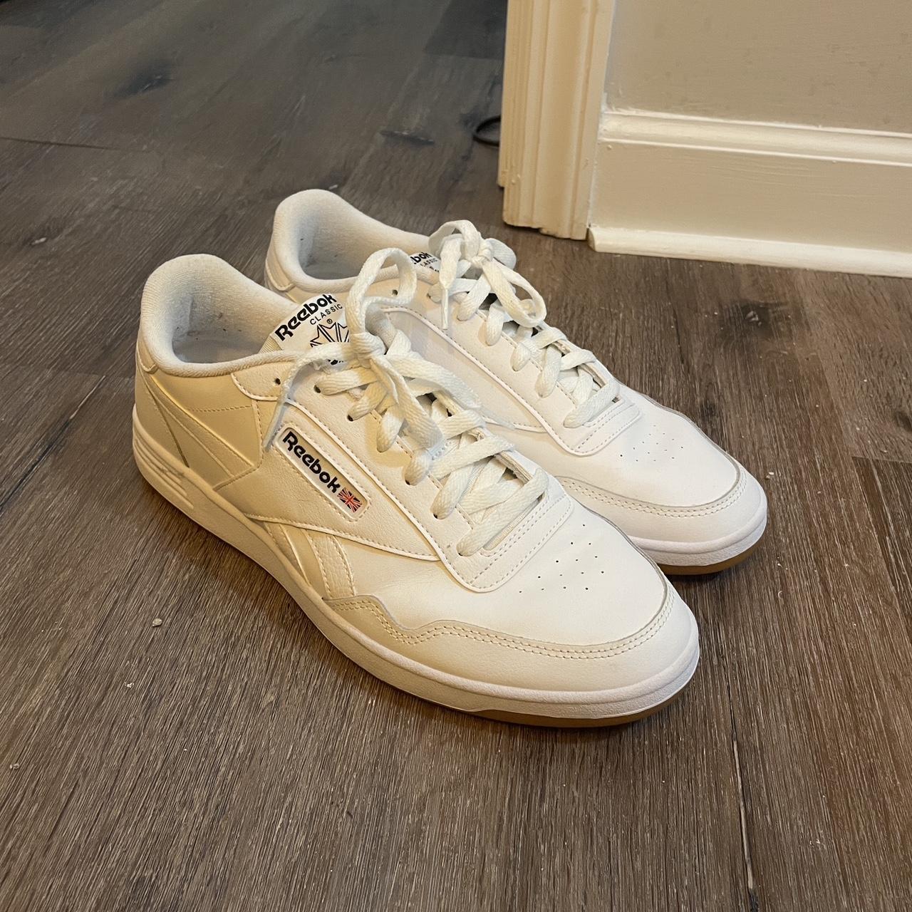 REEBOK WHITE CLASSIC SHOES Perfect Condition, ONLY... - Depop