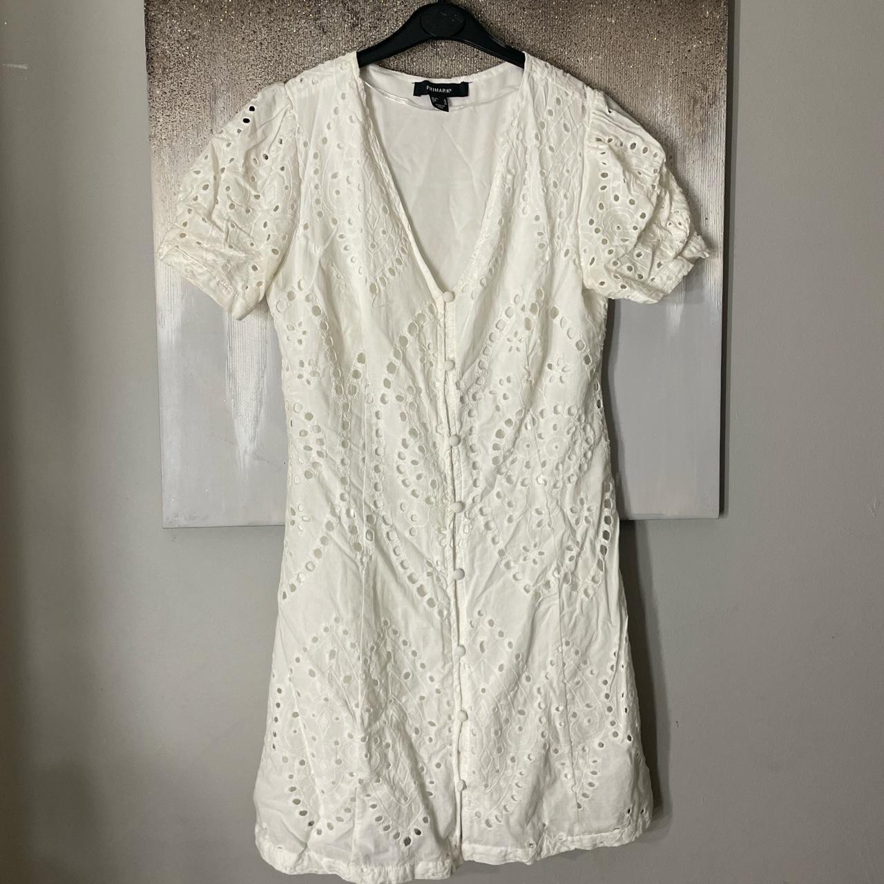 Primark Women's White Dress | Depop