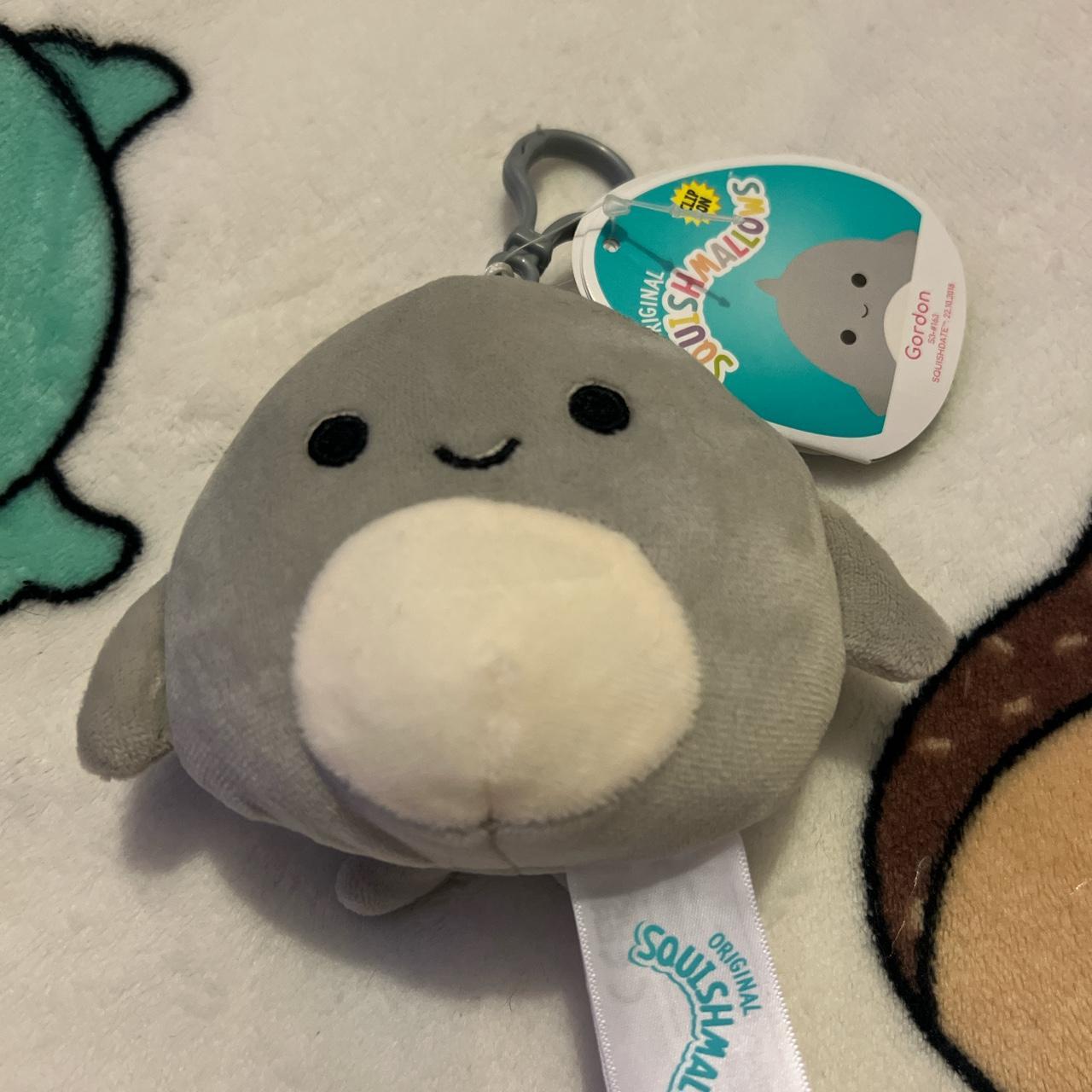 Squishmallow clip on Gordon the shark Only used for... - Depop