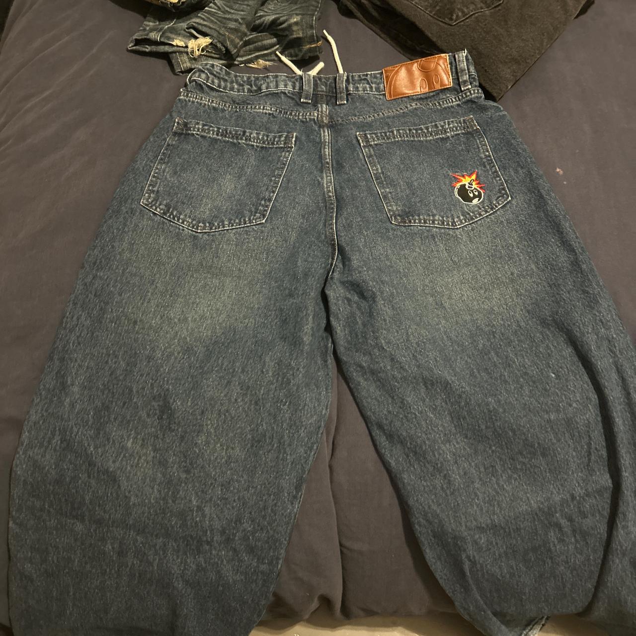 Adam bomb jeans with shoe lace belt | Depop