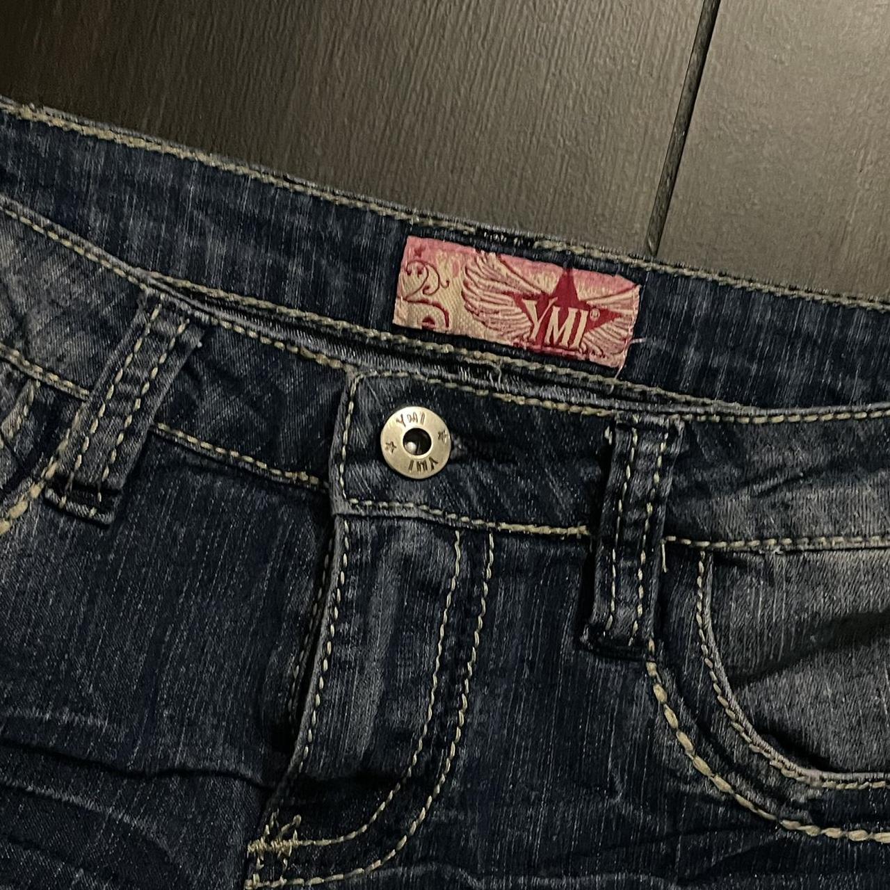 y2k low rise shorts with pocket detailing, from ymi... - Depop