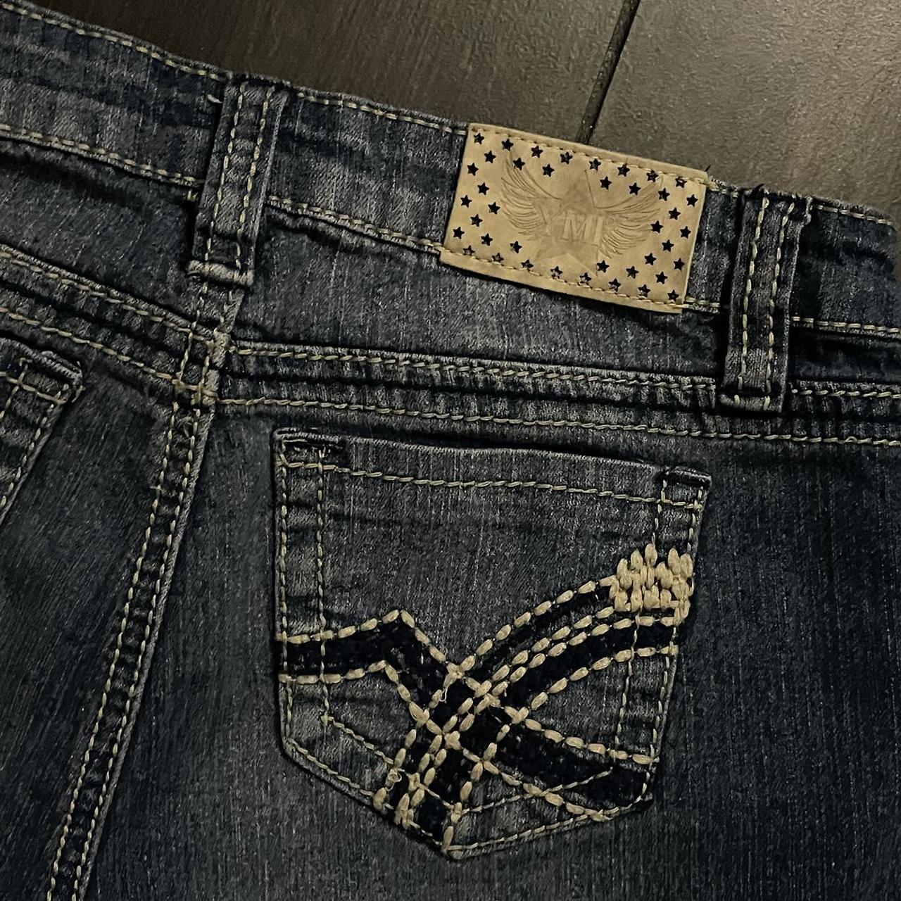 y2k low rise shorts with pocket detailing, from ymi... - Depop