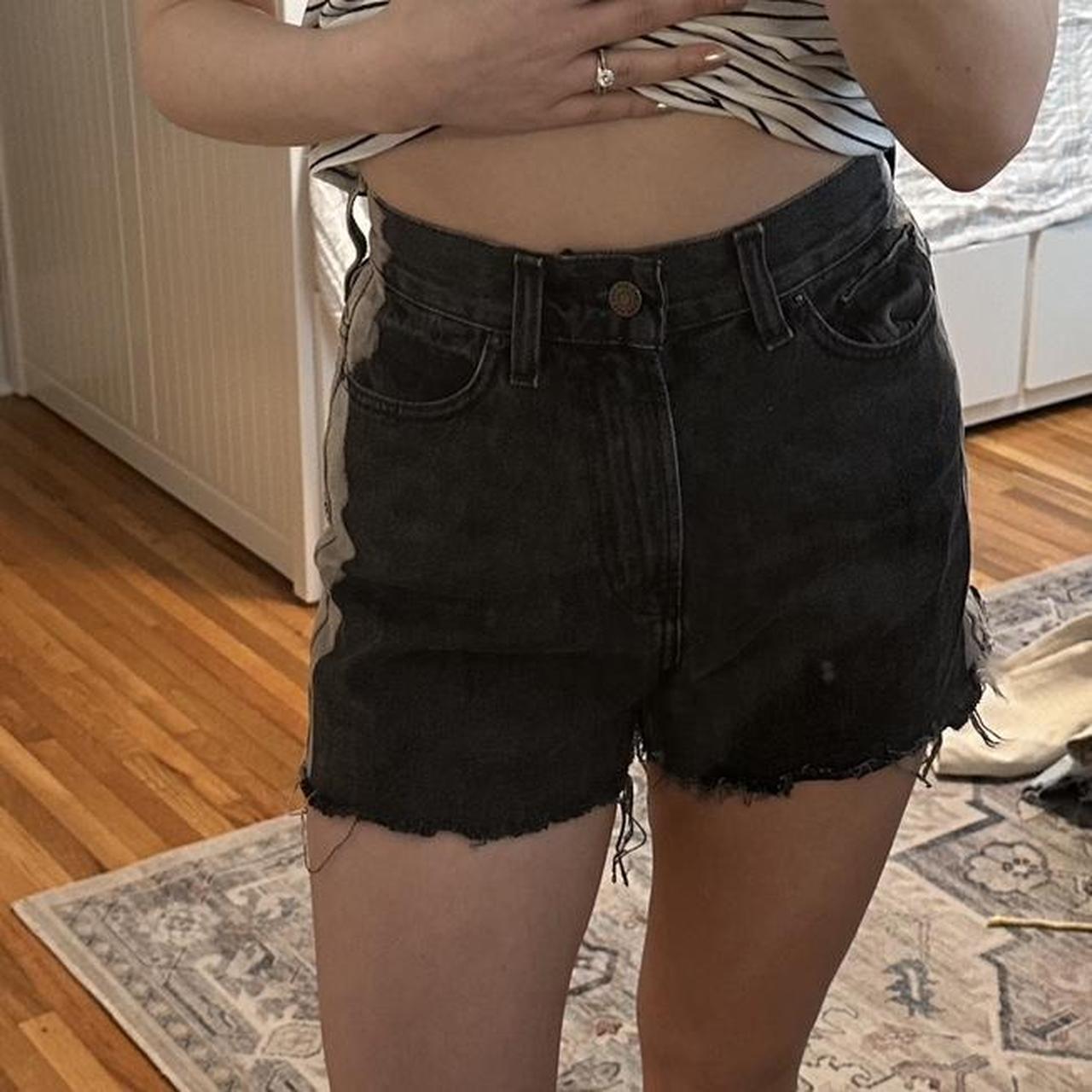 Urban outfitters BDG black denim shorts. Size 26. - Depop