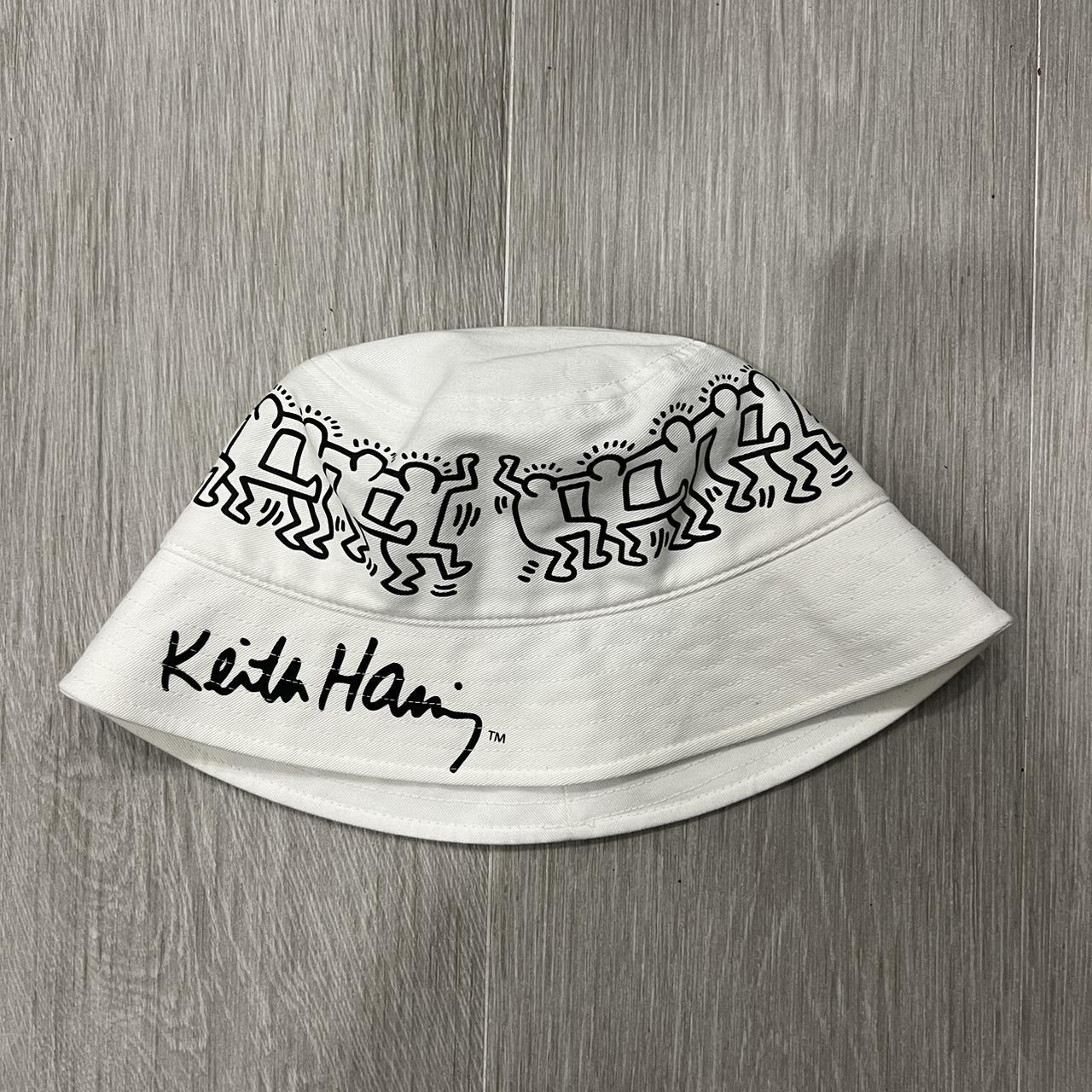 Keith Haring x Boss bucket hat rainbow tag /... - Depop