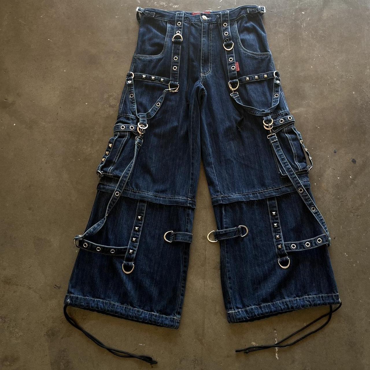 Tripp Nyc Denim Zipoff Baggy jeans Condition:... - Depop
