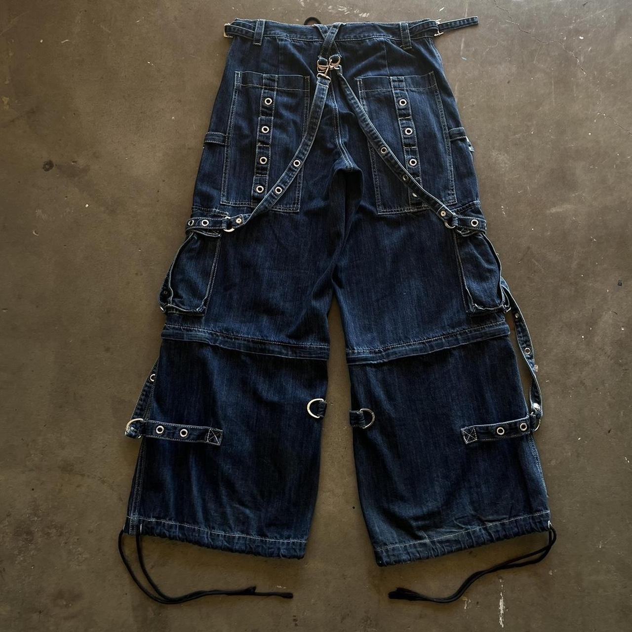 Tripp Nyc Denim Zipoff Baggy jeans Condition:... - Depop